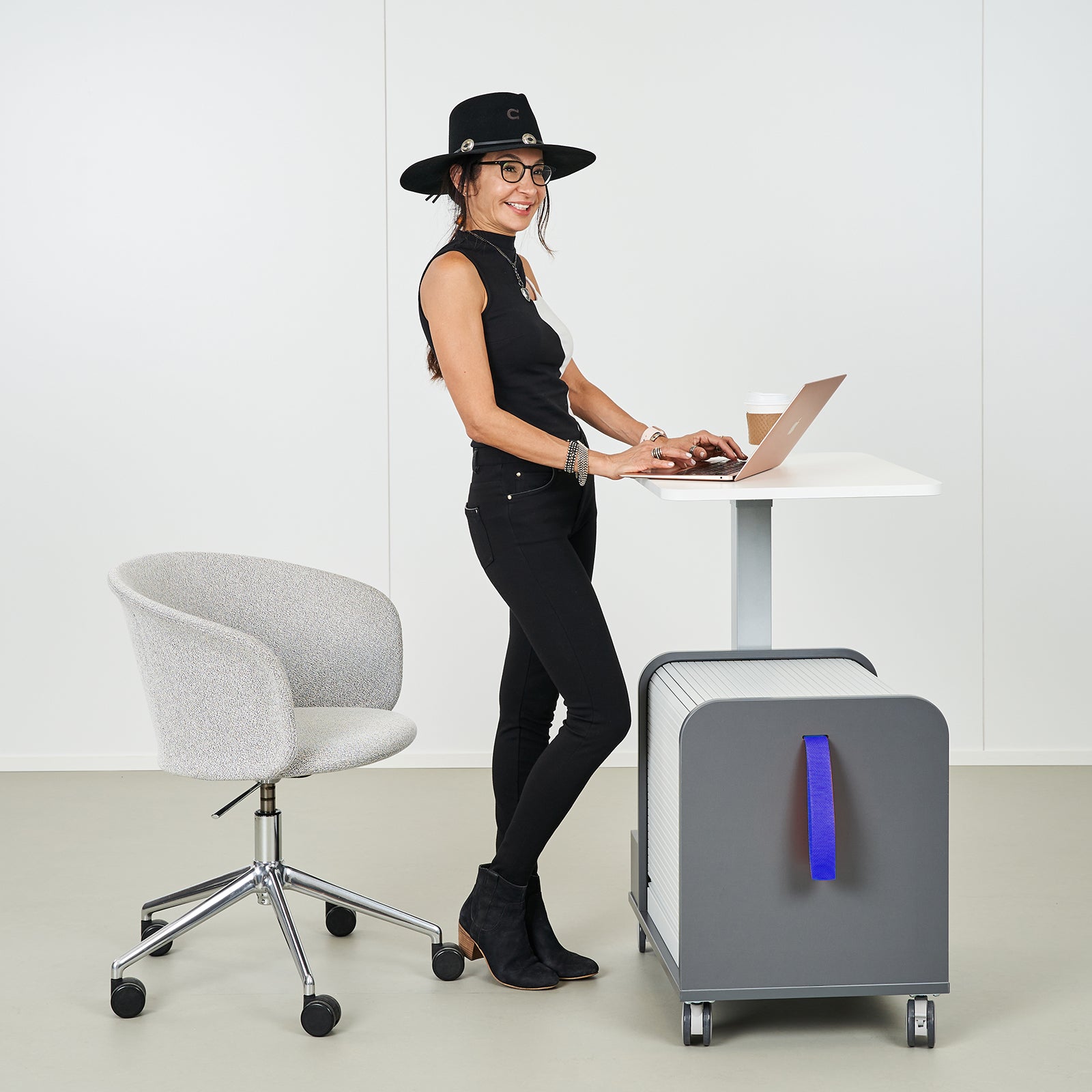 Sidekick Tambour Mobile Pedestal. Hybrid Workspace Solution by SCALE 1: ...